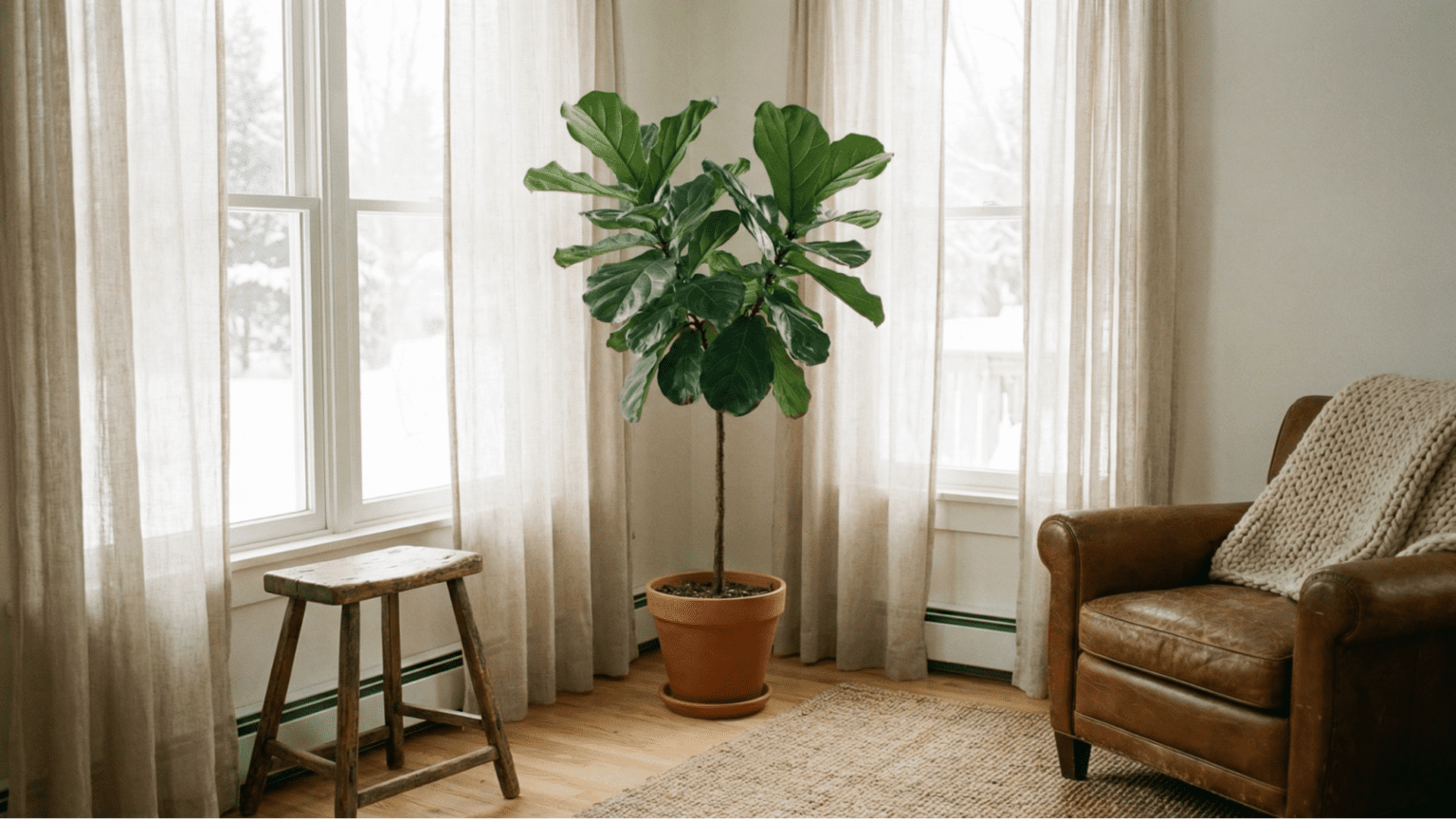 Easy Winter Tips for Fiddle Leaf Fig Plant Care